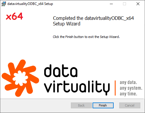 Installing Data Virtuality ODBC (Windows)